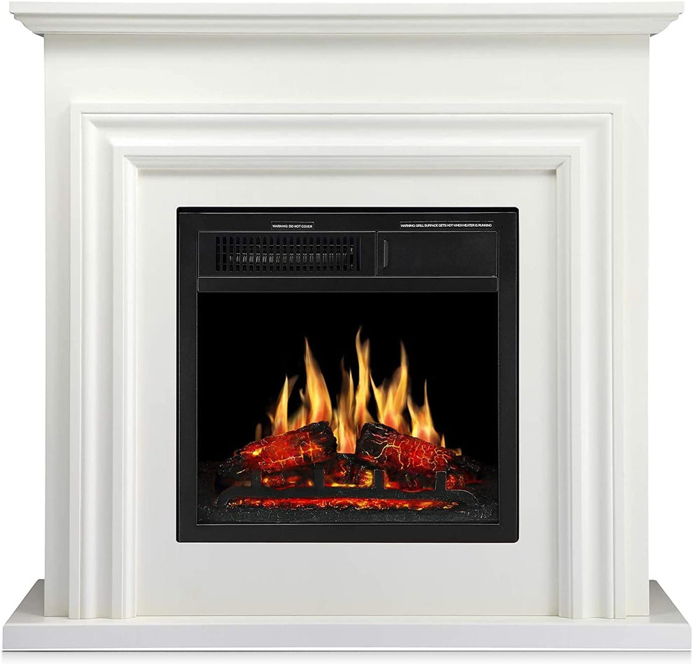 36 Inch Electric Fireplace Mantel Wooden Surround Firebox M1804 ...