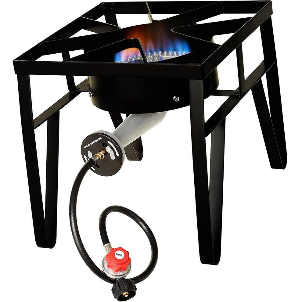 Flame King Heavy Duty 200,000 BTU Propane Gas Single Burner Cooker – FirePits.Store