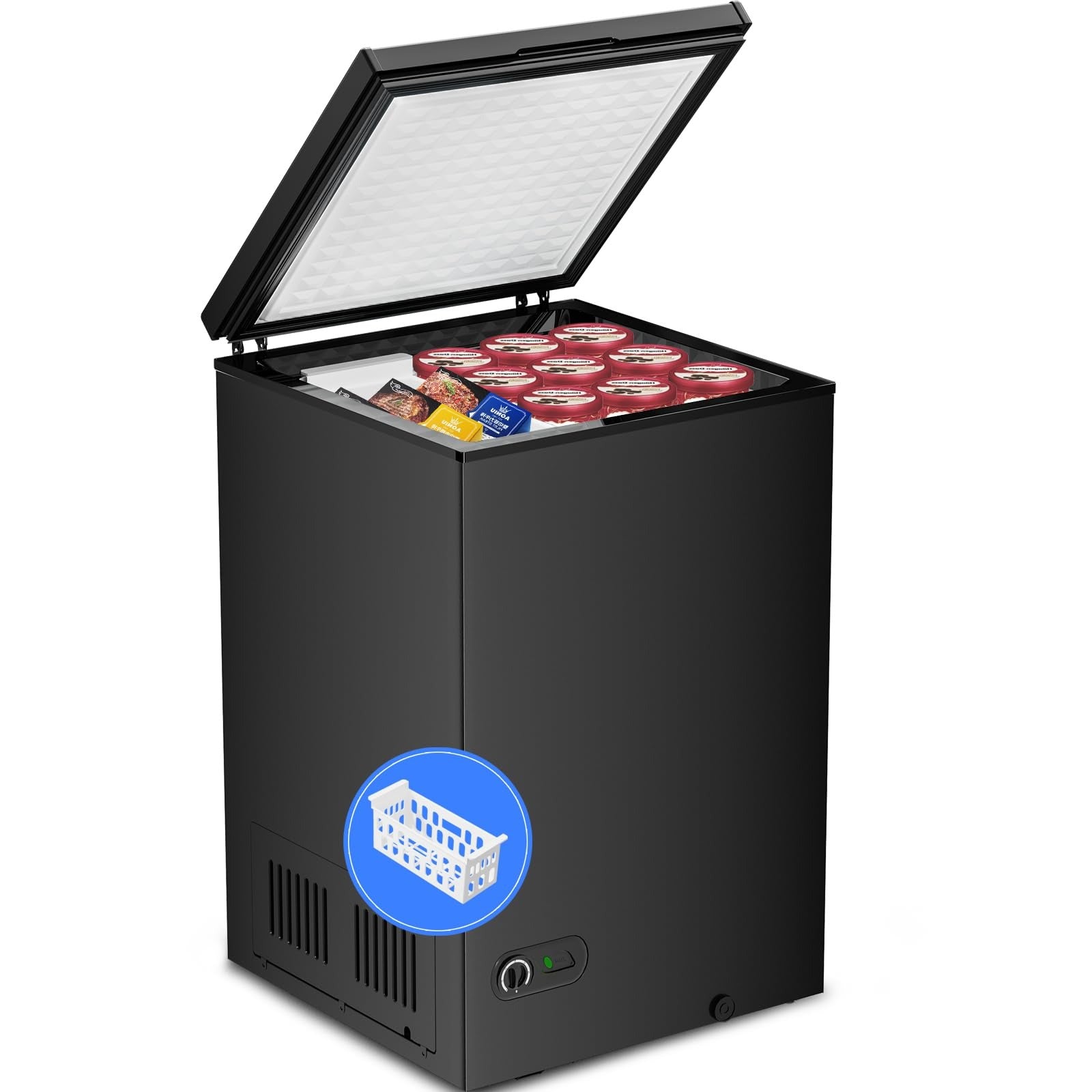 Kismile 3.5 Cubic Feet Chest Freezer – FirePits.Store