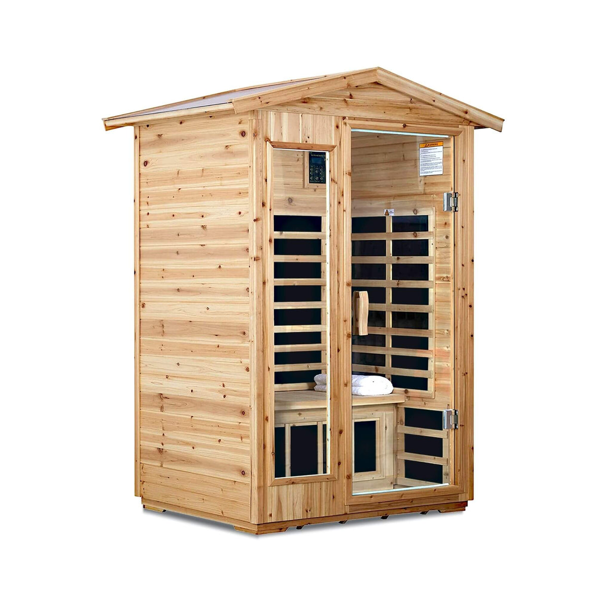 Thermora 2-Person Outdoor Infrared Sauna With Bluetooth Audio And LED ...